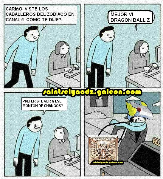 Seiya le pone a Goku homage: Meme: cuando tu pareja se manifiesta como ...