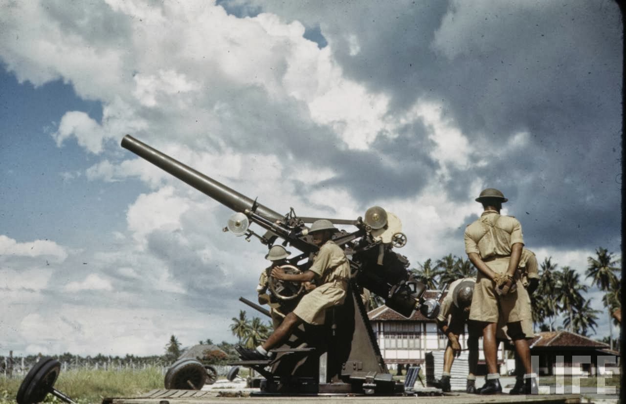 Colour Photos of Singapore Military in 1941 ~ Vintage Everyday