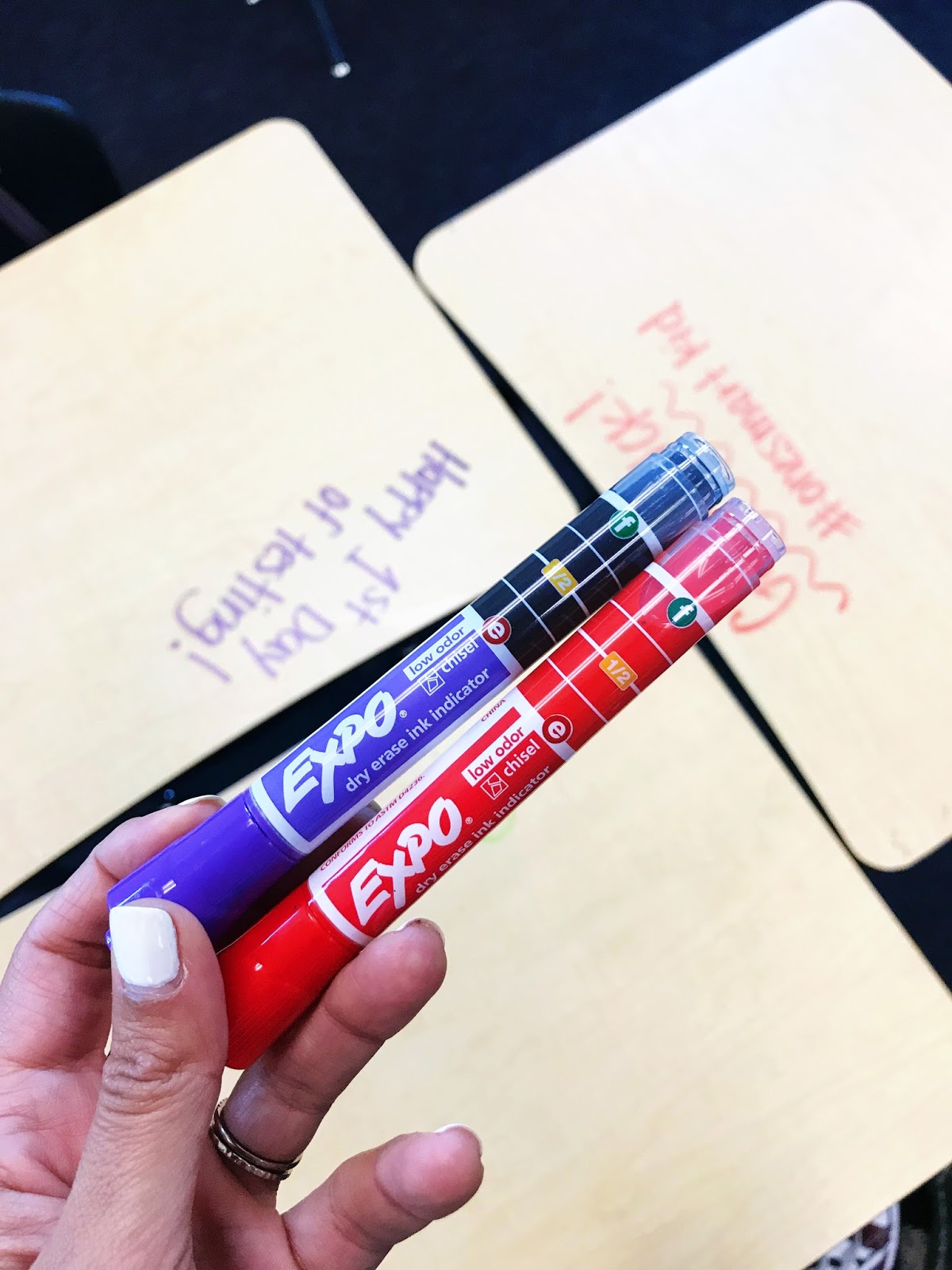 Testing Week with Expo Markers - Apples & ABC's