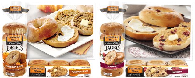 Thomas' Features Pumpkin and Cranberry Flavors for Fall 2017