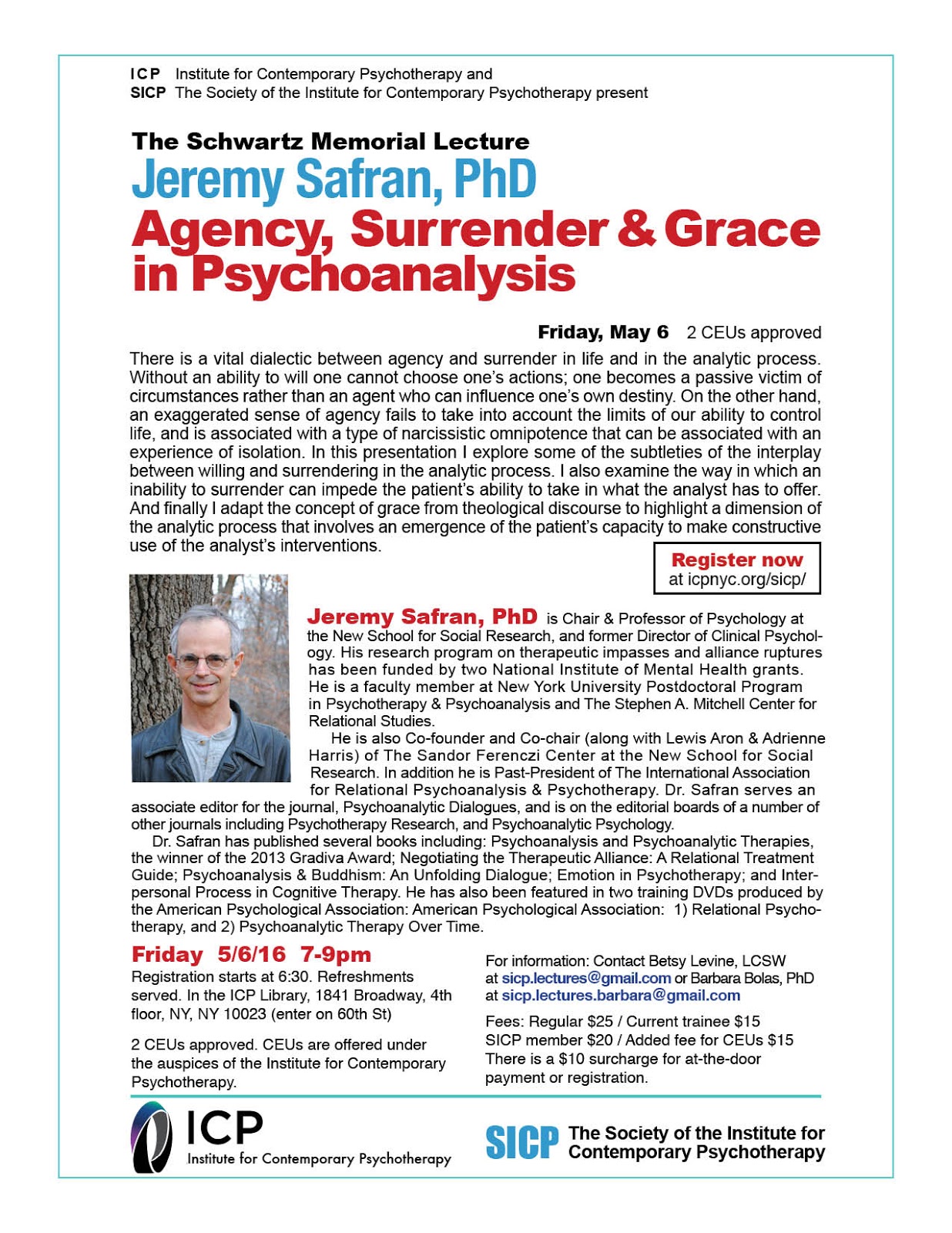 SICP Lecture Series: April 2016