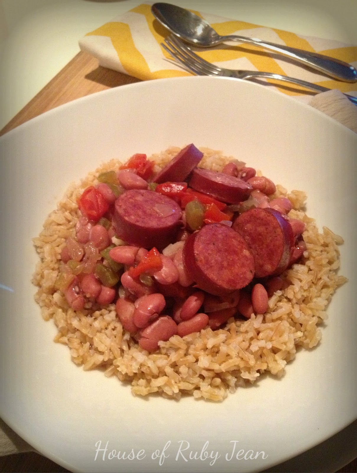 House of Ruby Jean: Red Beans and Rice and getting ready for fall...