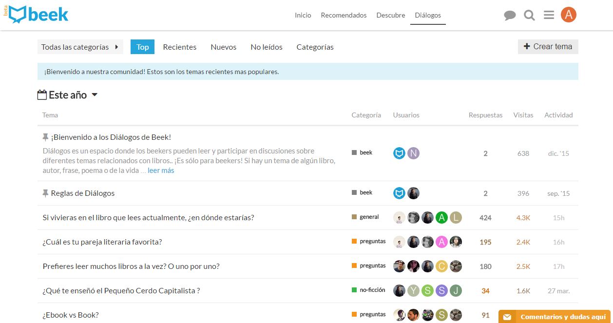 Luces, libros y ¡a leer!: RECOMENDACIÓN: ¿Qué es Beek.io?