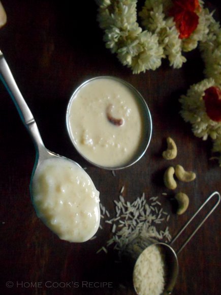 Rice payasam with condensed milk | Home Cooks Recipe