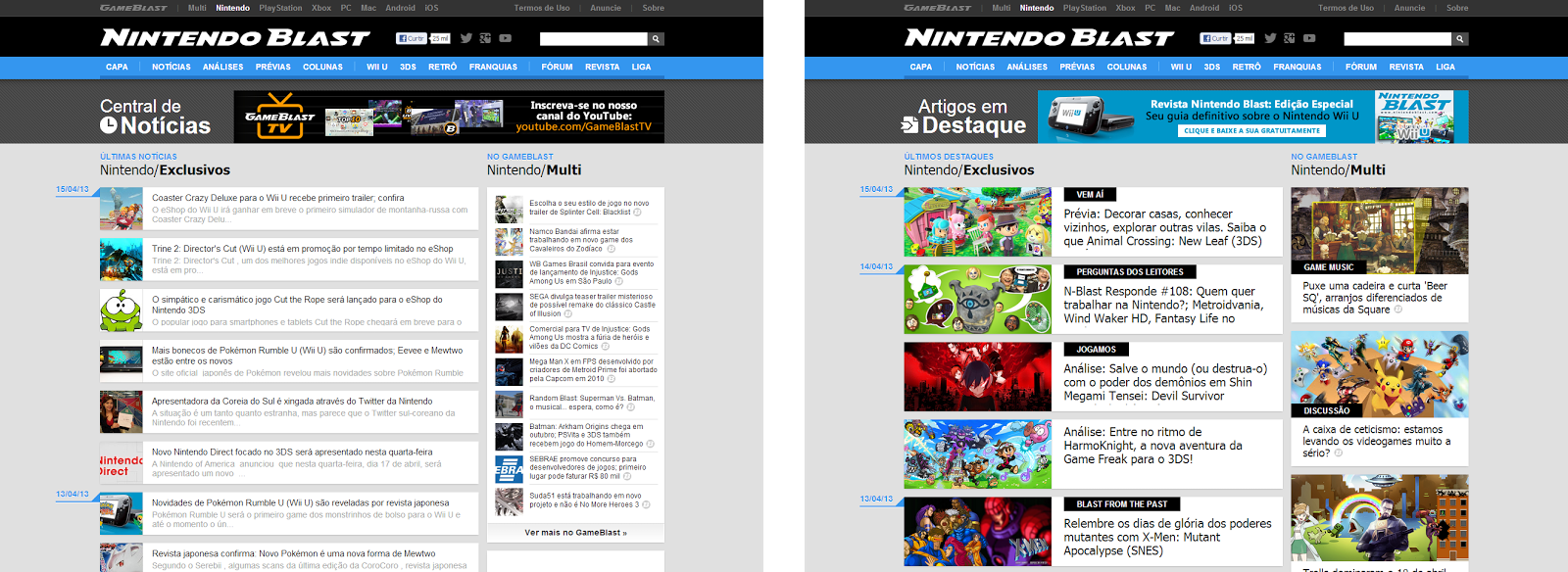Novo visual, nova estrutura, ainda mais Nintendo: conheça o novo layout ...
