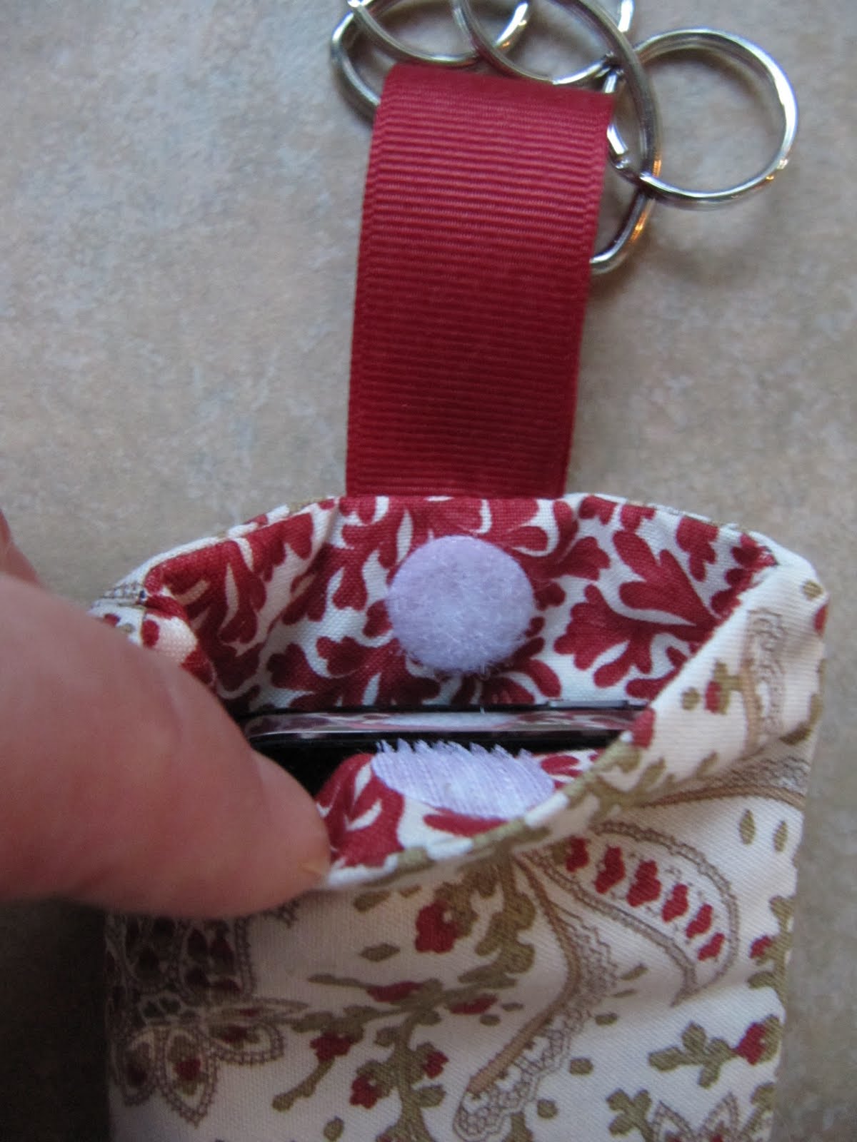 Sew Many Ways...: Make A Gift On The 25th Club...Cell Phone Key Chain ...
