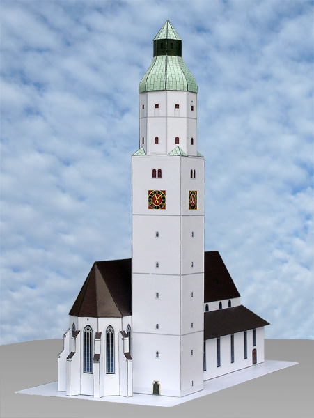 St. Martin Church Papercraft - Martinskirche Langenau | Papercraft ...