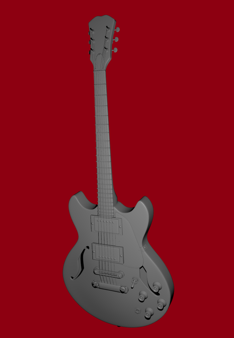 Shane's 3D Blender Models: Electric Guitar