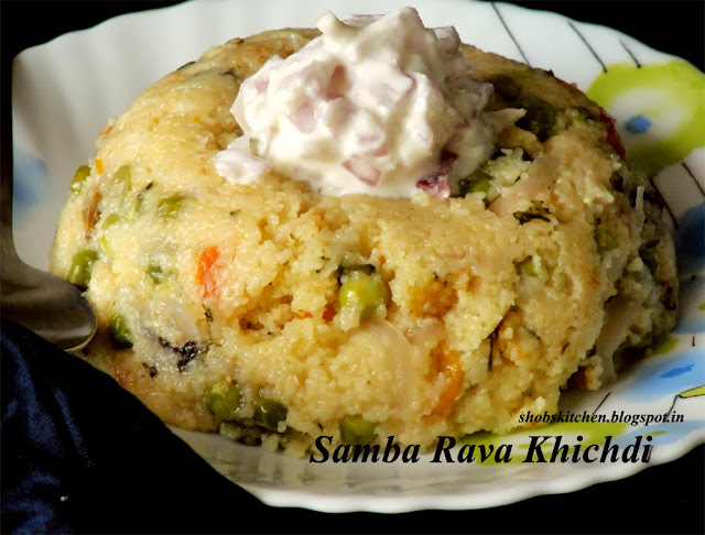Samba Rava Khichdi - ShobsKitchen