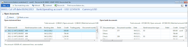 Solutions for AX DEV: BAI2 File format Advance Bank Reconciliation