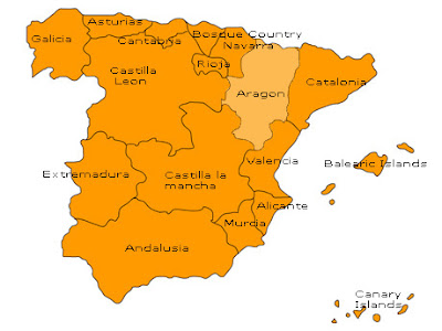 Aragon Map Pictures and Information | Map of Spain Pictures and Information