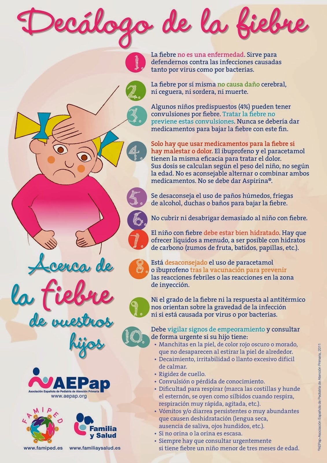 Recursos para bebés: Decálogo de la Fiebre y de la Tos
