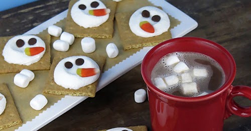 Marshmallow Snowman S'mores | Left on Peninsula Road
