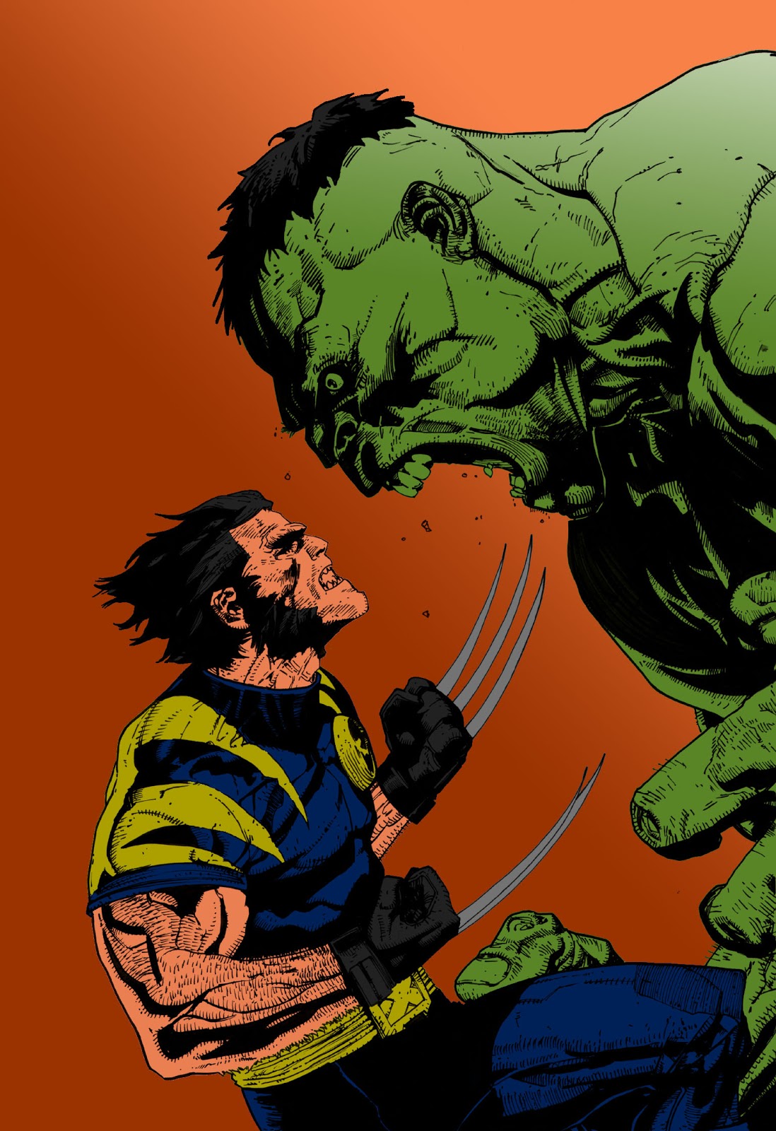 Unfinished (Again): Hulk vs Wolverine Cover