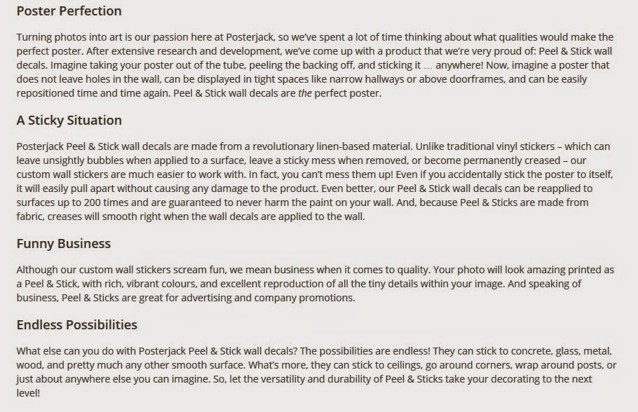 Peel & Stick Posters by Posterjack | Toronto Teacher Mom