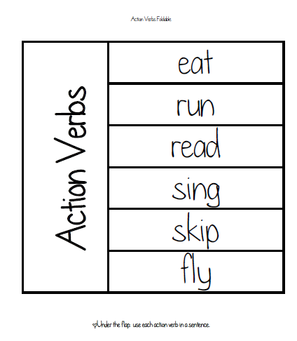 Jennifer's Teaching Tools: Verbs!