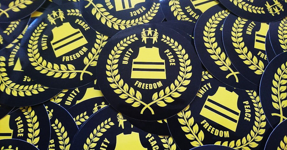 Gelbwesten Deutschland Termine: KOSTENLOSE STICKER AKTION!