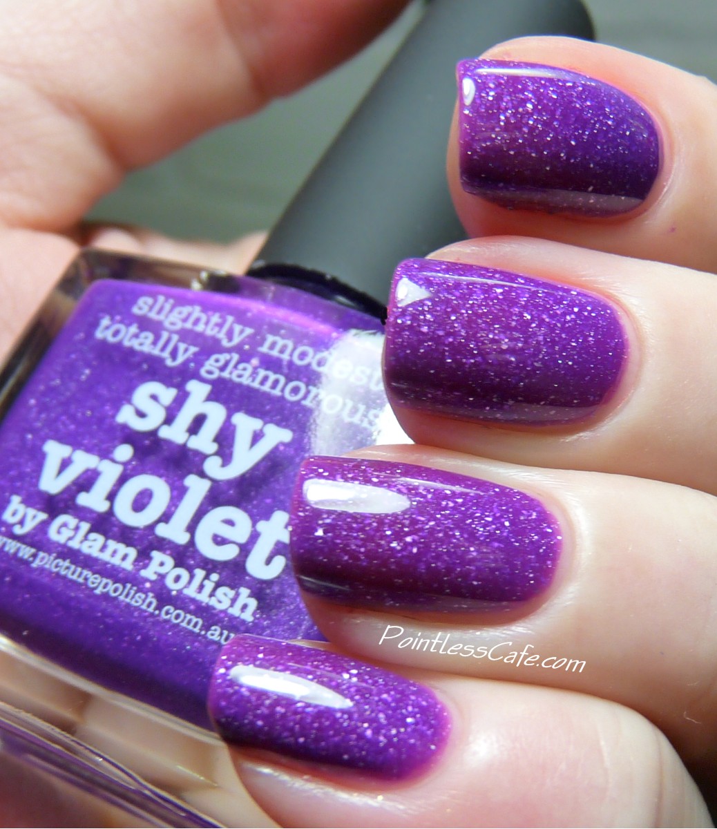 piCture pOlish Shy Violet - Swatches and Review | Pointless Cafe
