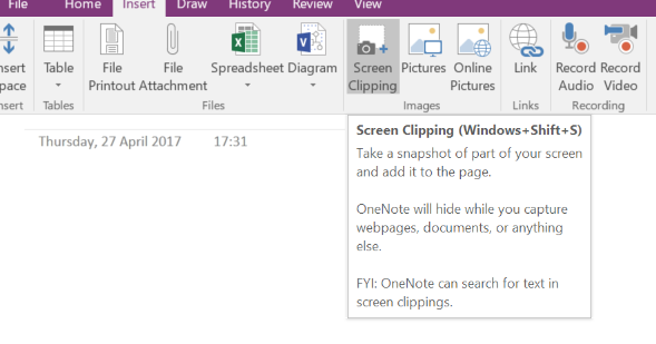 Chronicles of my life in IT: OneNote Screen Clipping Shortcut after ...