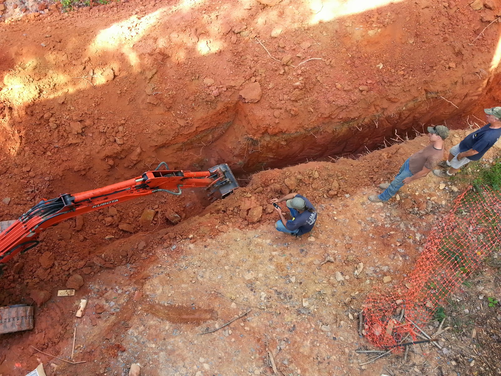 Gray Owl House: Digging the GeoThermal trench