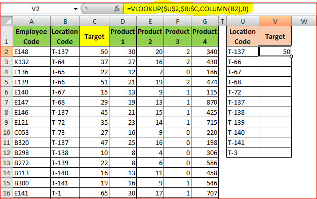Column Function in VLOOKUP Function | Excel Solutions - Basic and Advanced