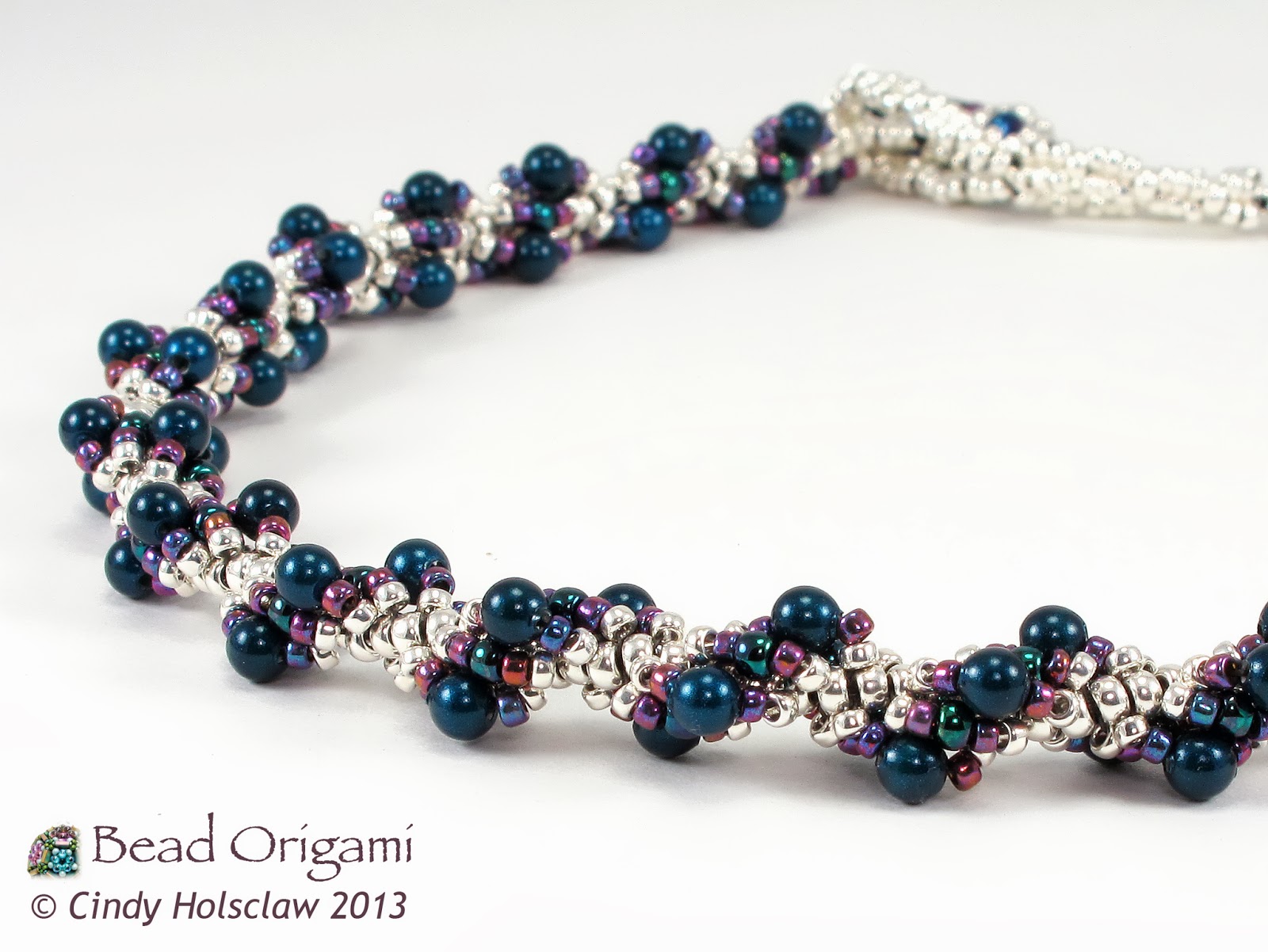 Bead Origami: A Spiral Rope and Beaded Swatches