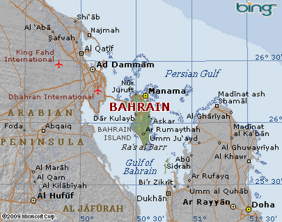 Map Of Bahrain And Saudi Arabia