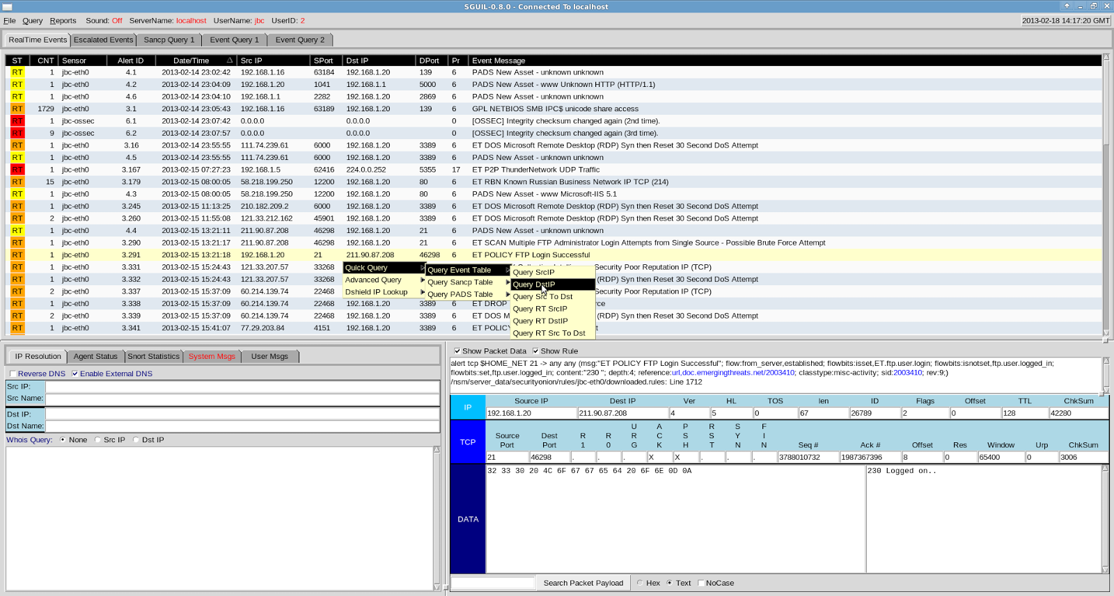 Filezilla logs analyzer - sourcetito