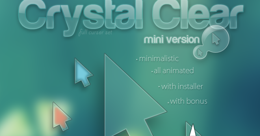 Crystal Clear Mini Cursors