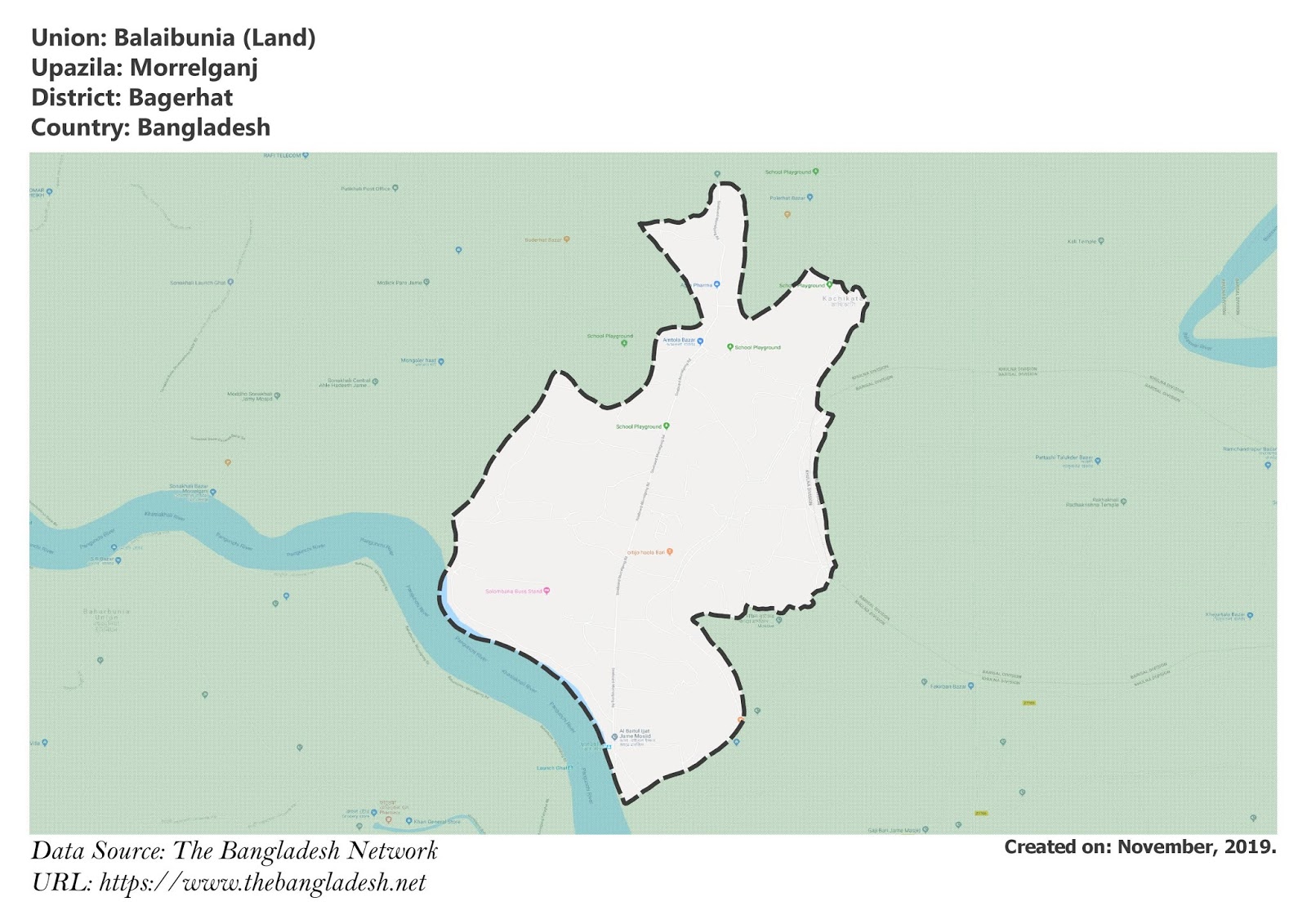 Balaibunia Union, Bagerhat