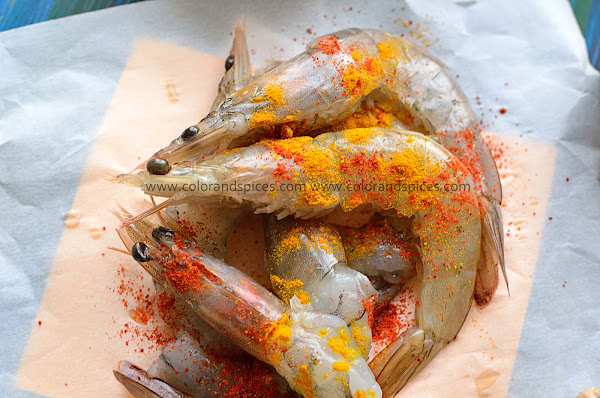 Color and Spices: Prawn Shahi korma...