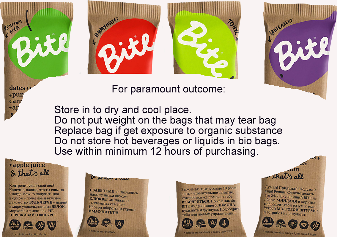 When we put bio bags in nature , we find it attached to the rest of the ...