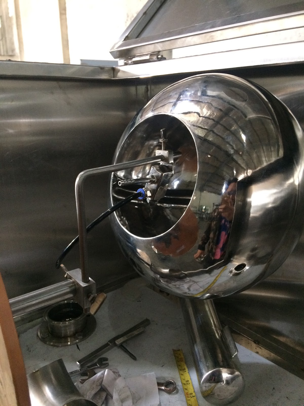 MESIN FARMASI: MESIN COATING FILM SKALA LABORATORIUM FARMASI