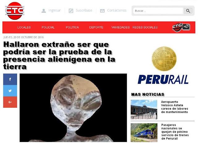 EL LADO OSCURO: MENUDO DESCUBRIMIENTO: ¿Un ‘extraterrestre’ momificado ...