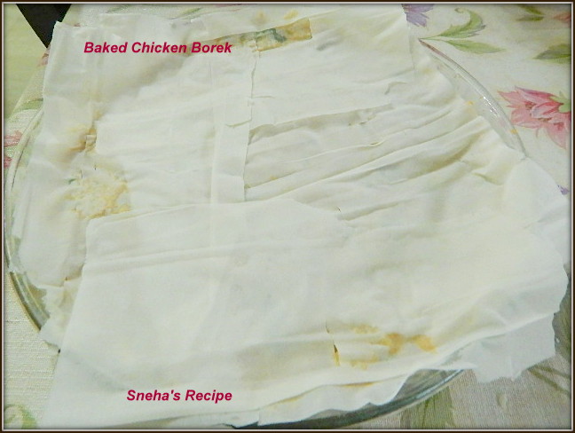 Baked Chicken Borek#Foodieextravaganza - Sneha's Recipe