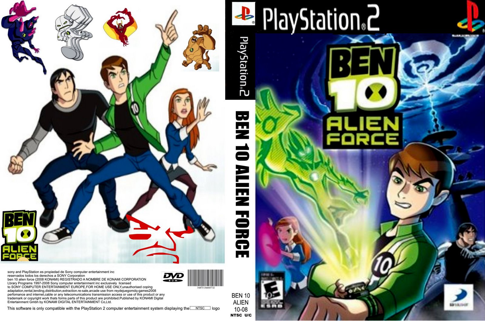 Filmes Prediletos Nota 10 PS2: PS2 Ben 10 Alien Force
