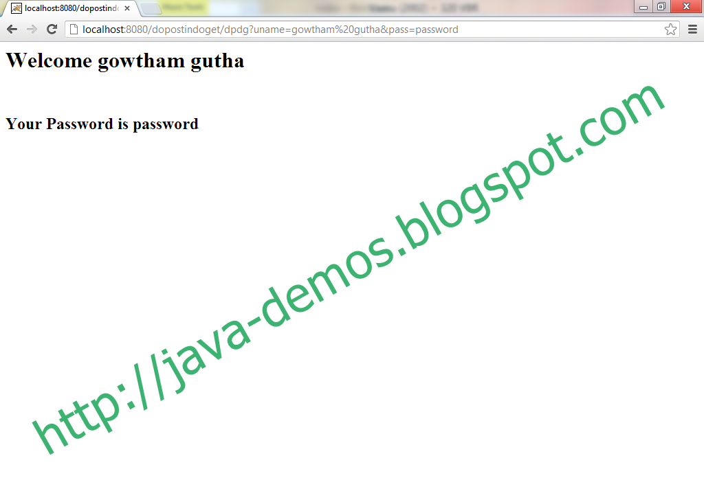 doPost() in doGet() in Java Servlets - What's the difference? — Java Demos