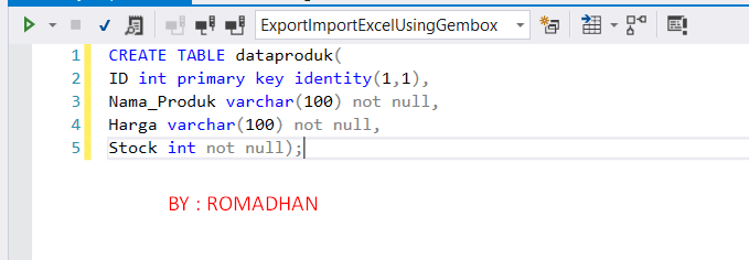Export Import Excel Using Gembox Spreadsheet Dengan Database Sql Server