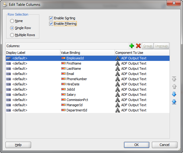 Tanvir Pathans Blog Adf Ui Custom Adf Table Filter Query By Example