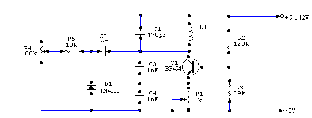 VFO circuit Diagram with Varicap - electronics