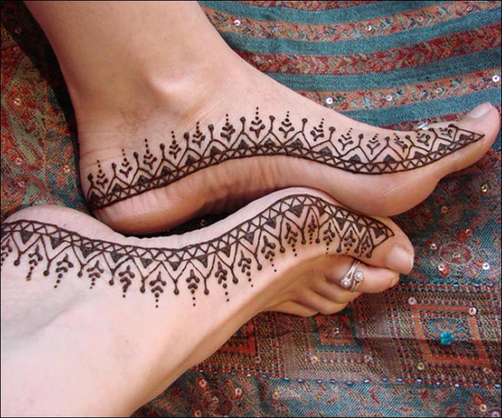 Single Line Mehndi Designs