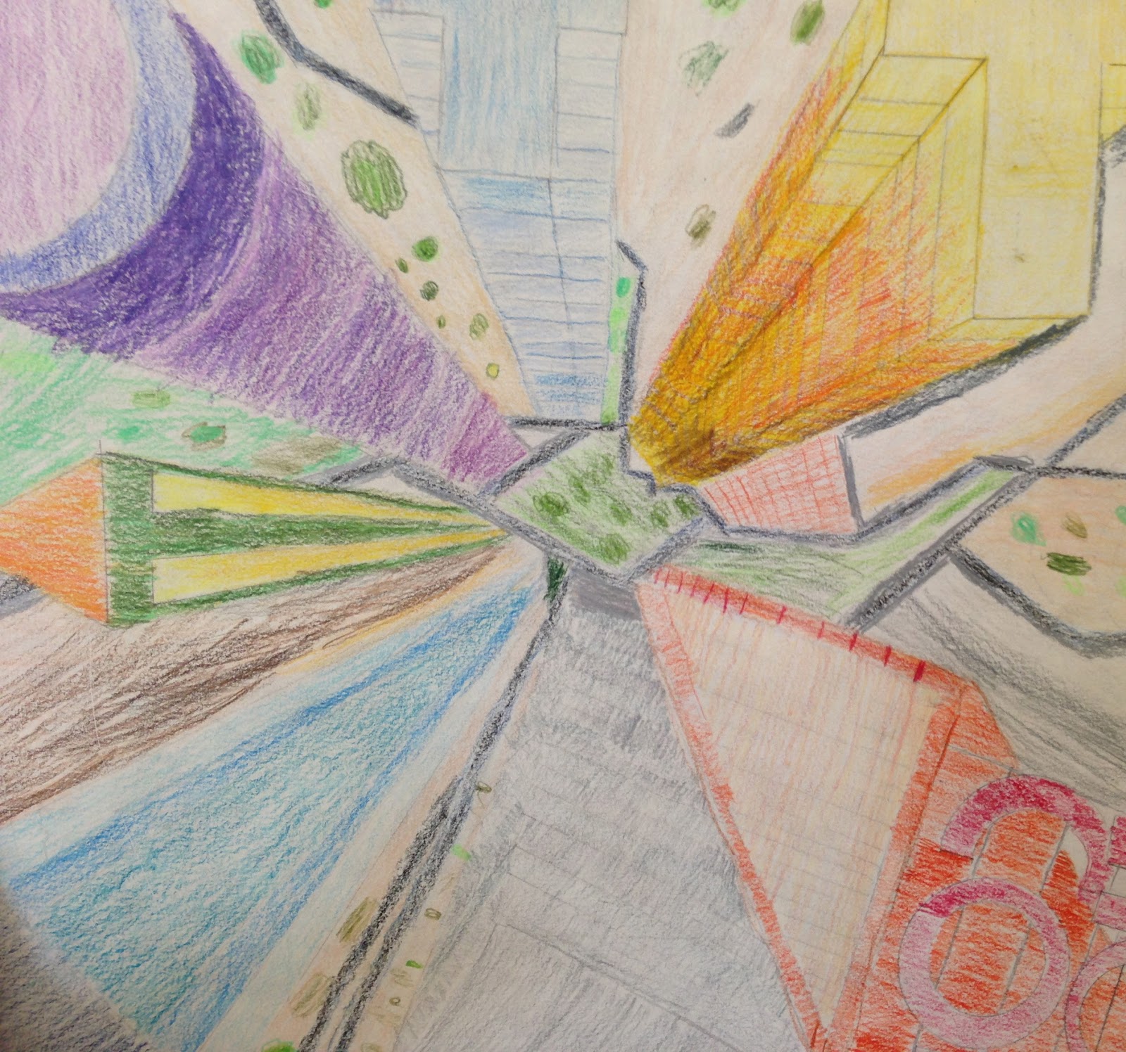 TCDS Art Department : 6th Grade 1-Point Perspective
