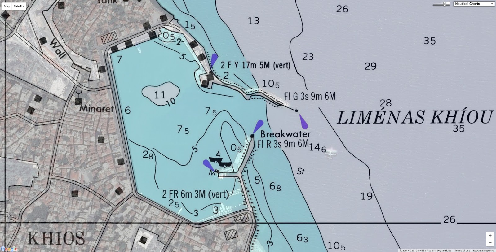 GeoGarage blog: Nissos Rodos ship of Hellenic Seaways in the port of Chios