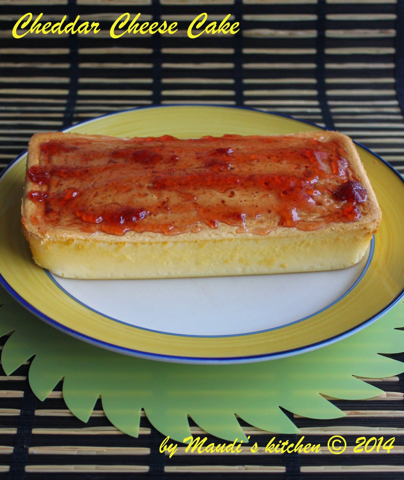 Maudi's kitchen: Cheddar Cheese Cake