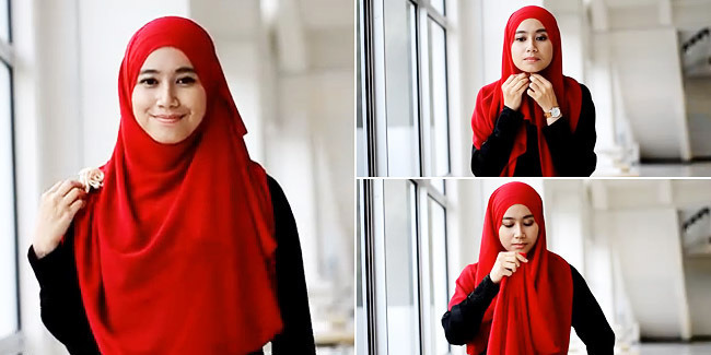 Tutorial Hijab Menutup Dada