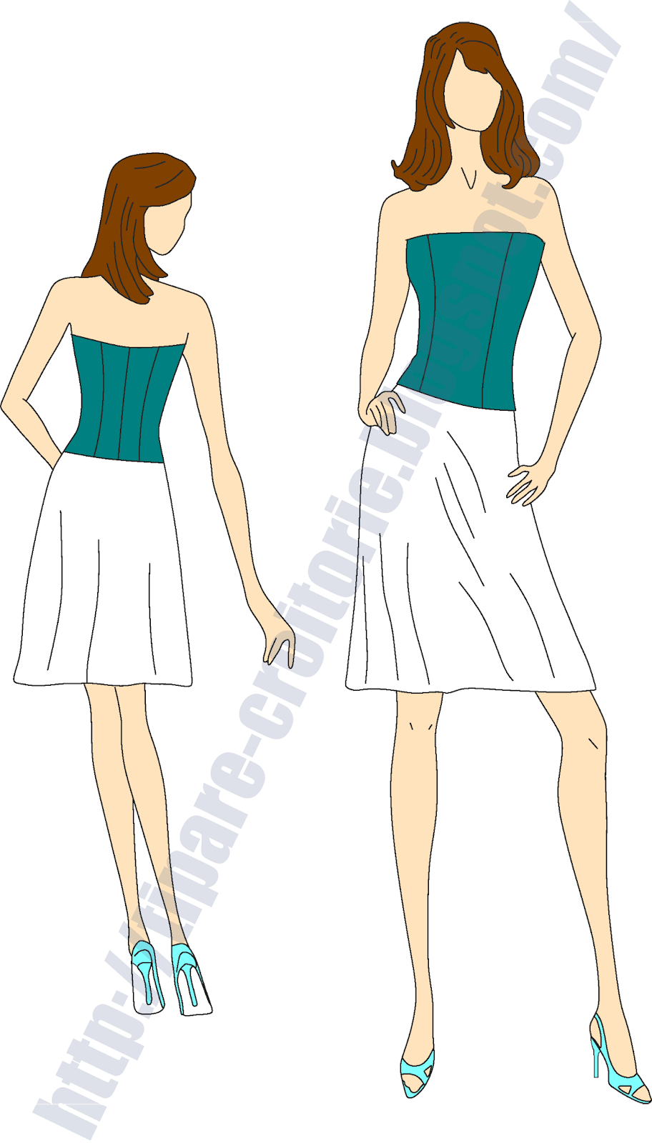 Tipare de croitorie: Tipar top simplu