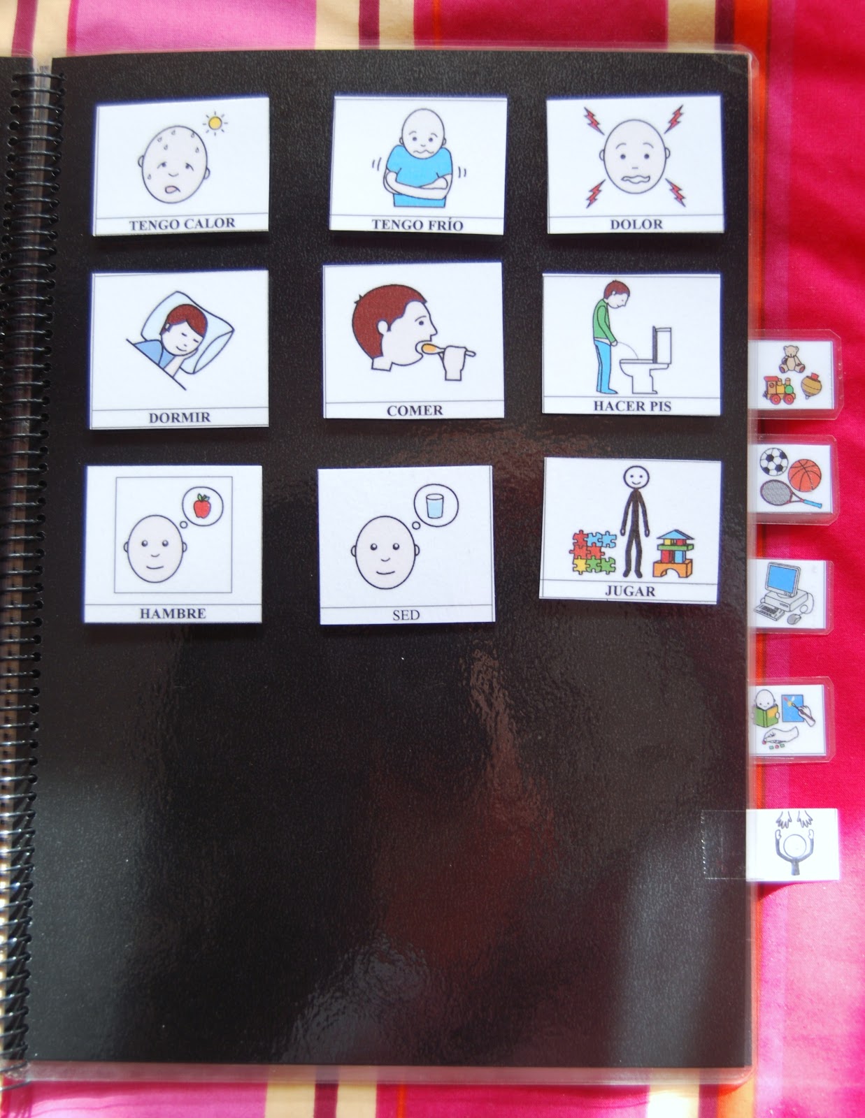 El baúl de A.L: PECS: Cuaderno / tablero de comunicación