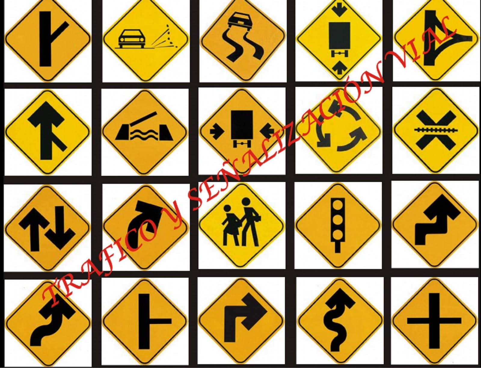 SEÑALES VIALES PREVENTIVAS: SEÑALES VIALES PREVENTIVAS