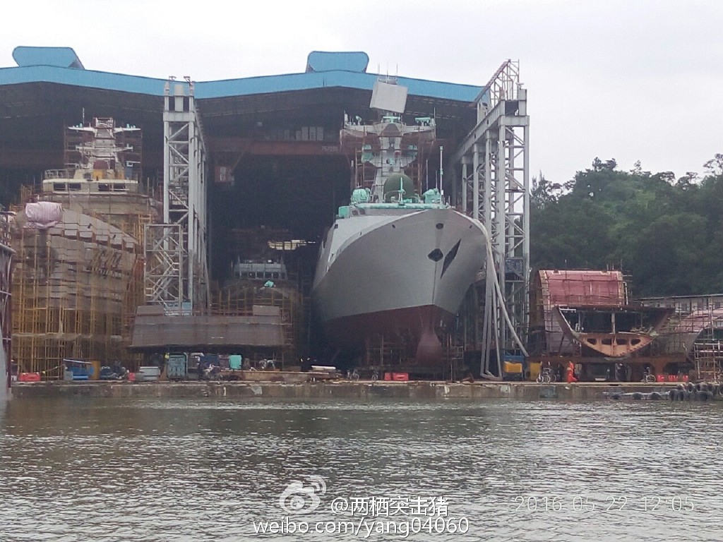 China Defense Blog: Photo of the day: Dalian shipyard's 2nd and 3rd ...