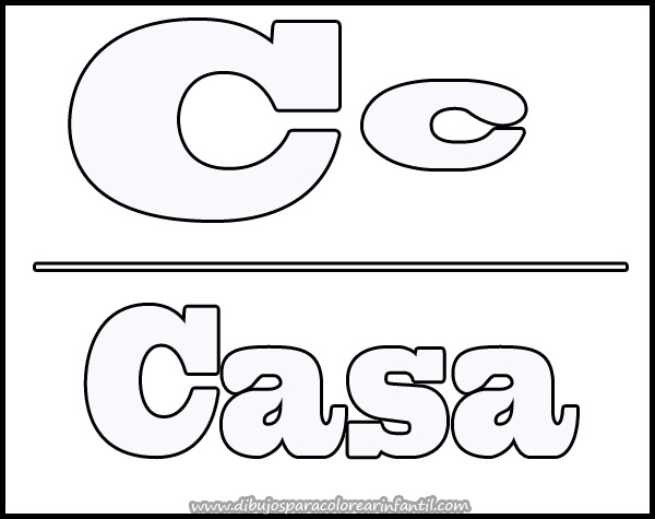 Letra c para pintar - Imagui